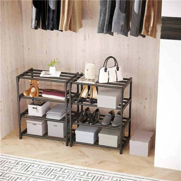 Storage & Organization | Sokosen 4tier Small Shoe Rack Metal Stackable ...